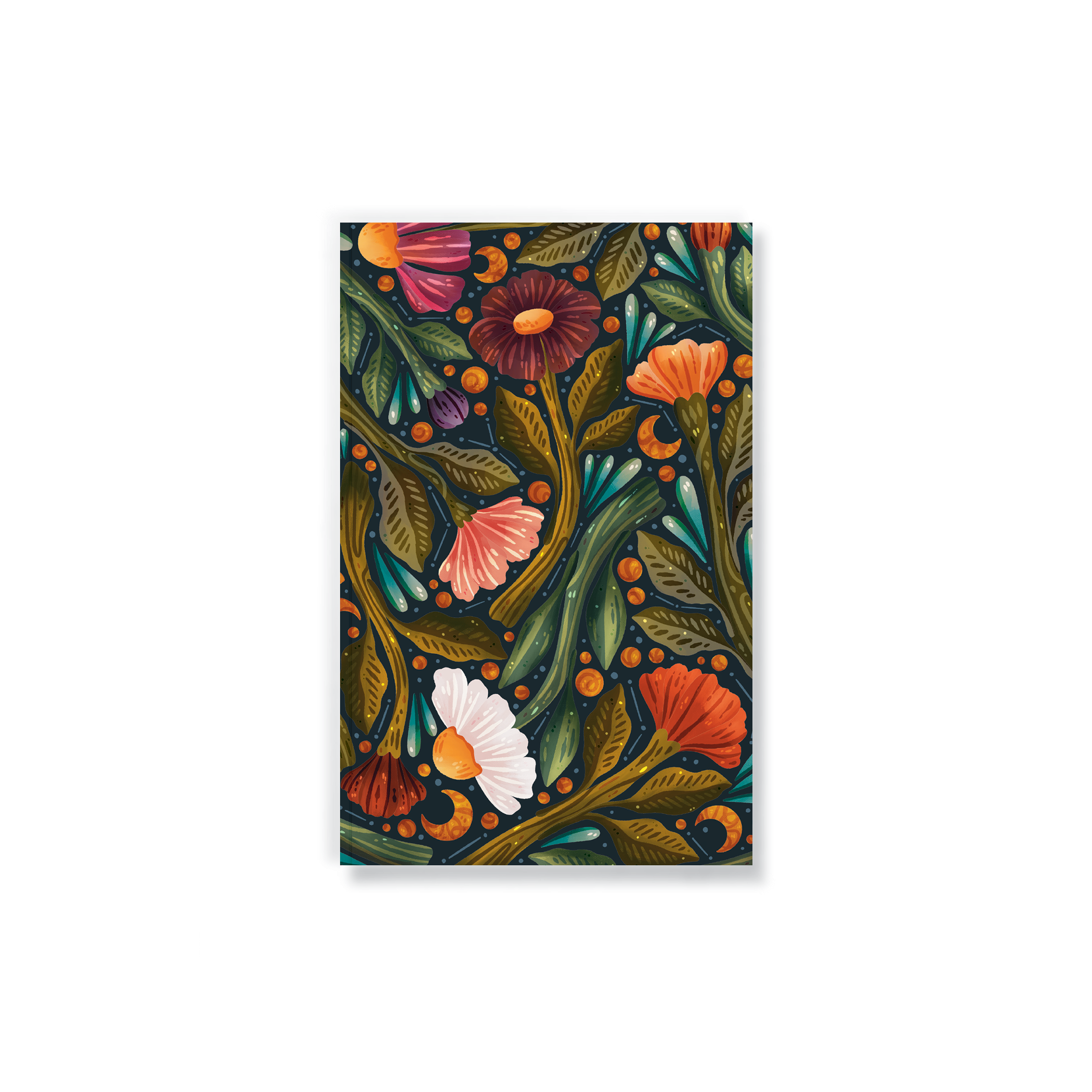 Nightsky Floral Classic Layflat Journal Notebook | Denik