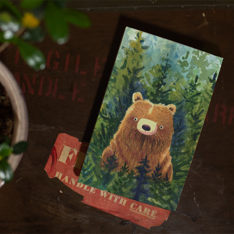 Brown Bear Classic Layflat Notebook | Denik