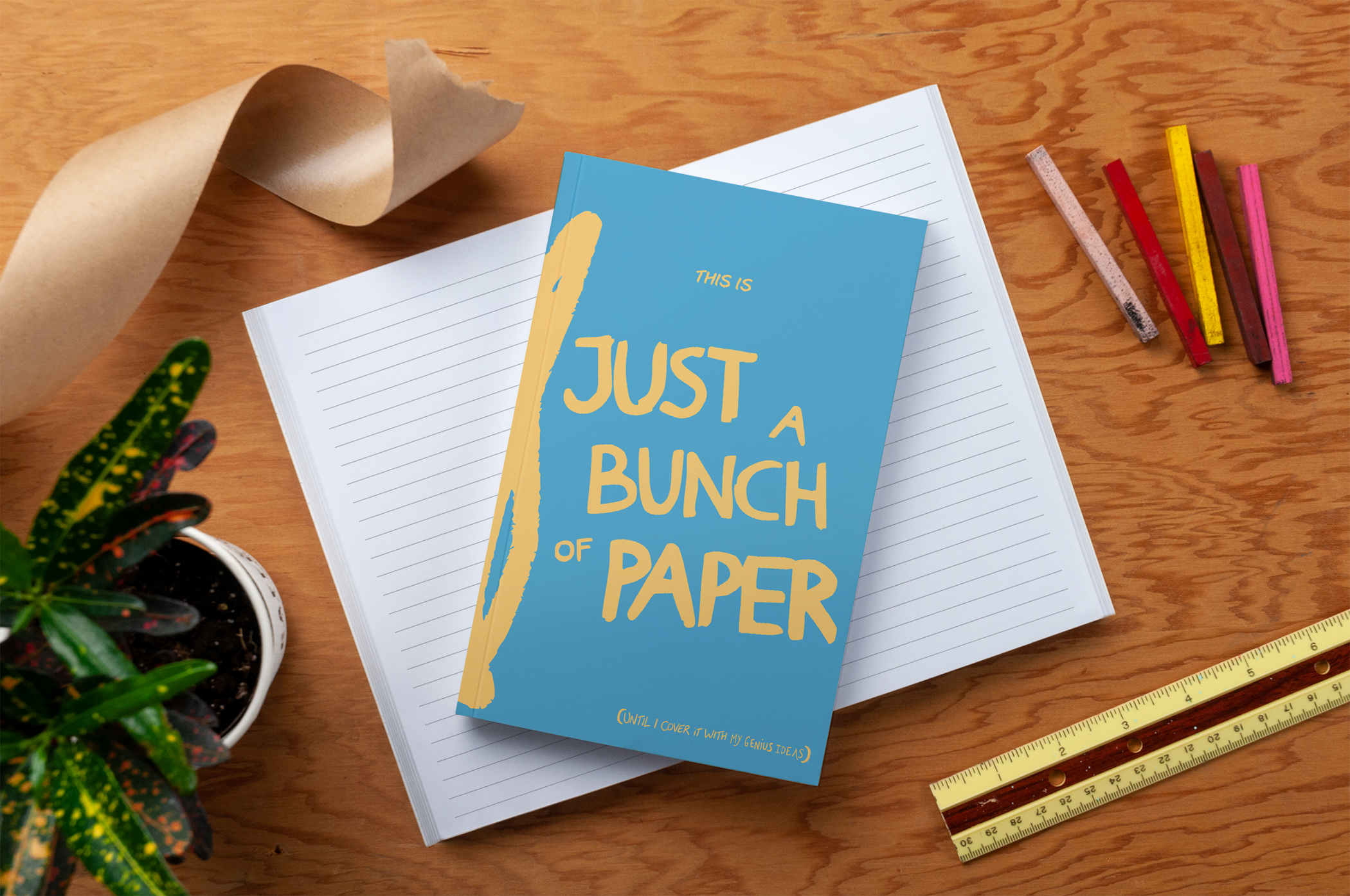 Just A Bunch Of Paper Classic Layflat Notebook | Denik
