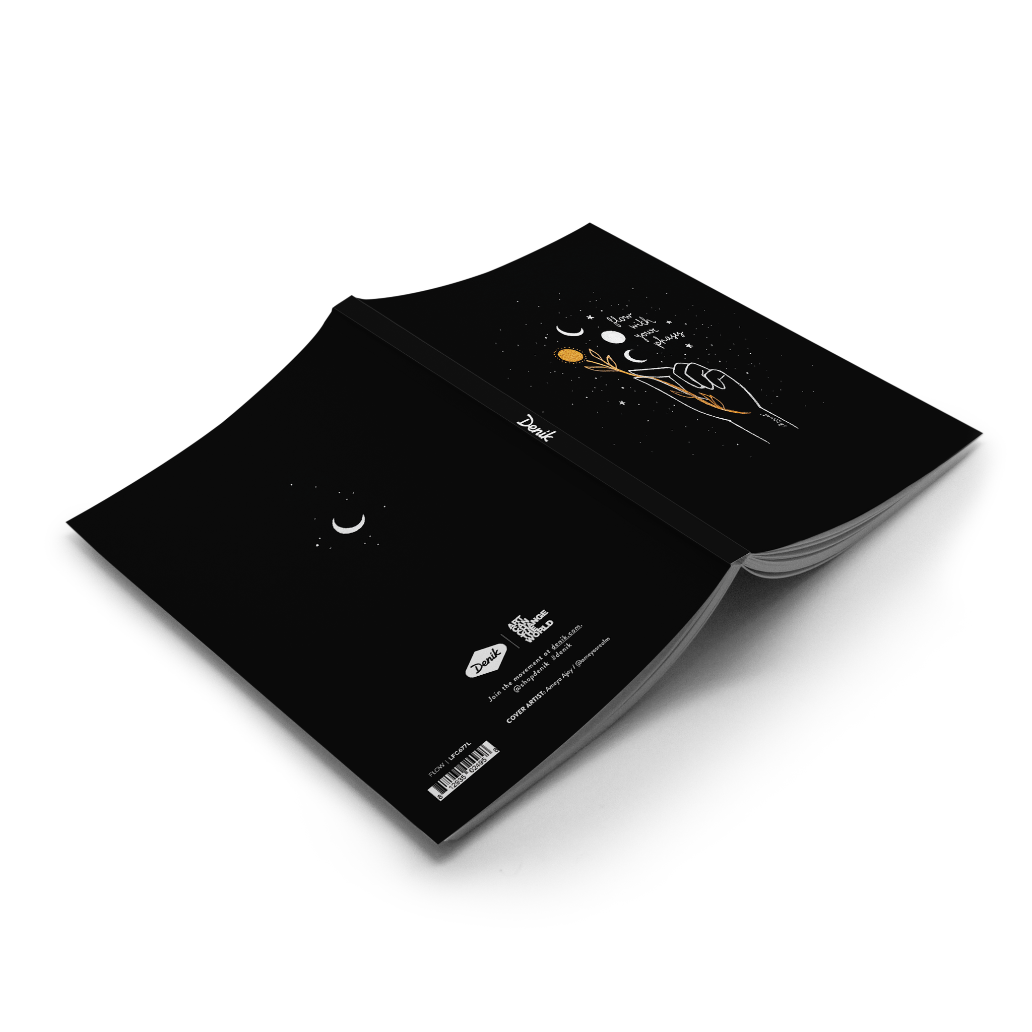 Flow With Your Phases Layflat Classic Notebook | Denik Notebooks ...