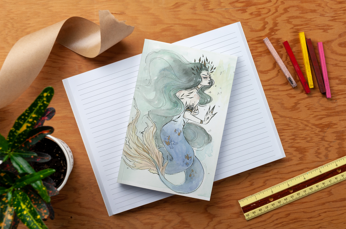 Mermaid Softcover Notebook | Denik