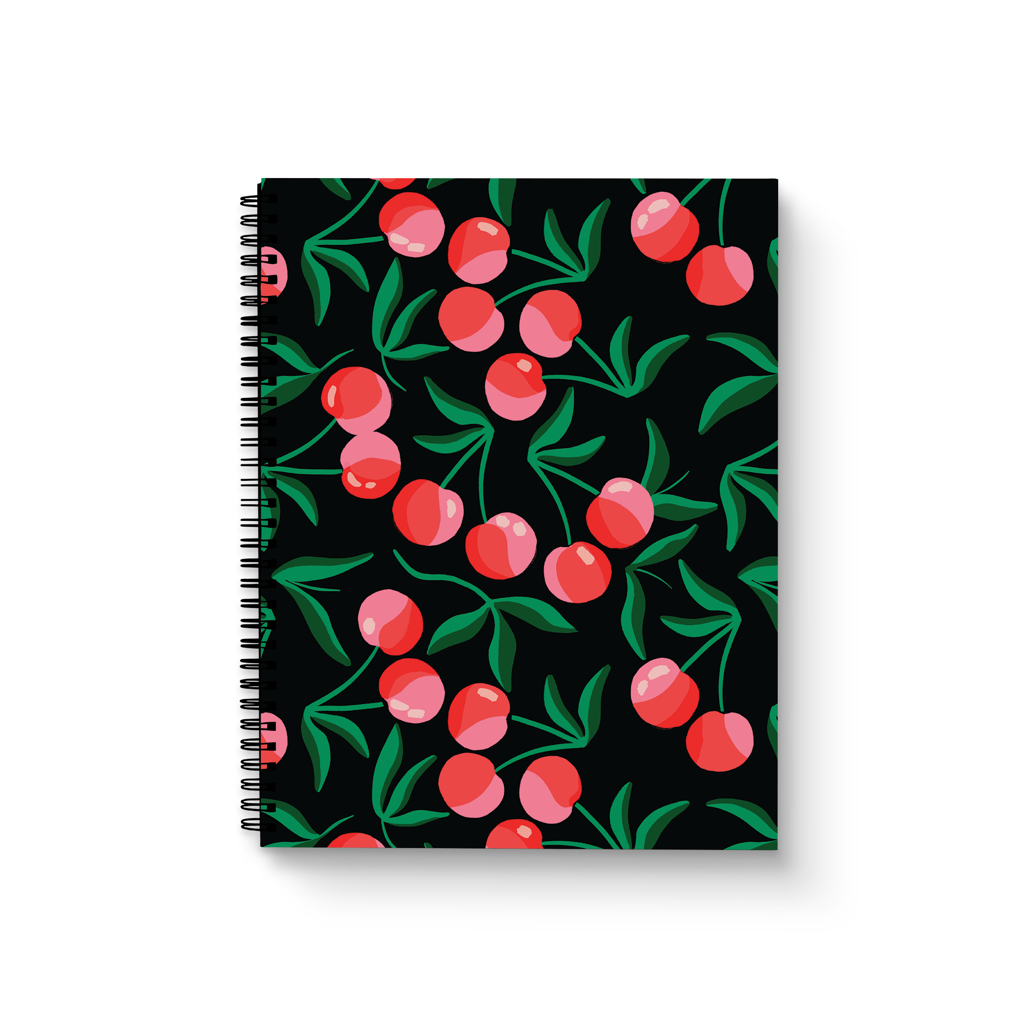 Cherries Medium Wire-O Spiral Notebook | Denik