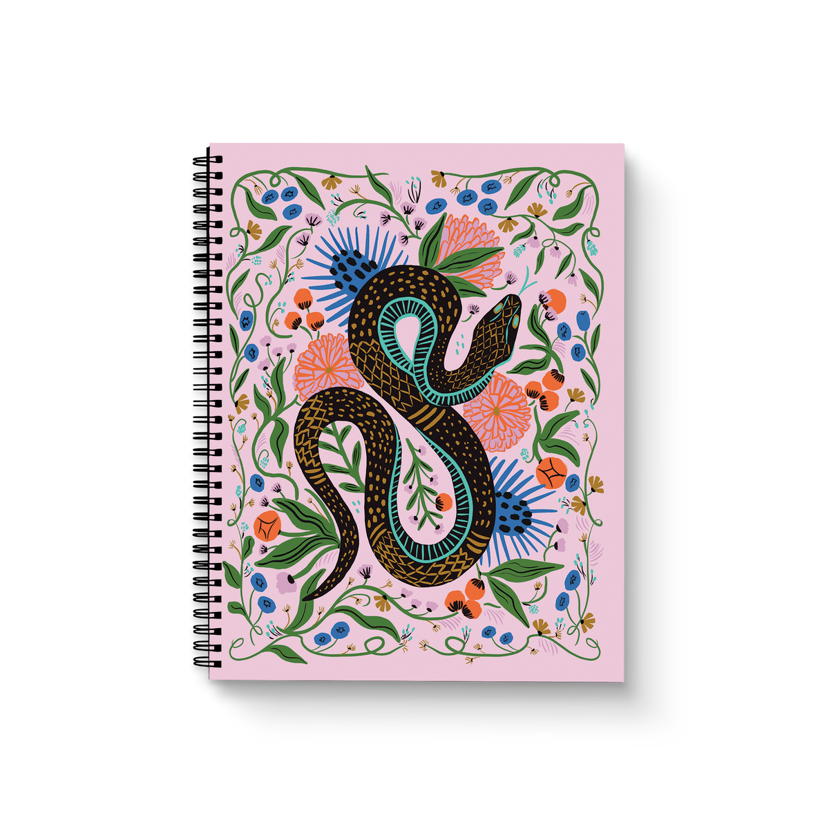 Charmed Snake Medium Wire-O Spiral Notebook | Denik